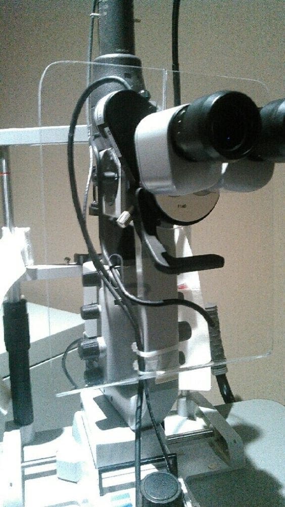 Order Custom Slit Lamp Shields for your Office | Specialty Eye Institute